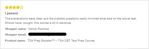 TSA Prep Booster™ - TSA CBT Test Prep Course