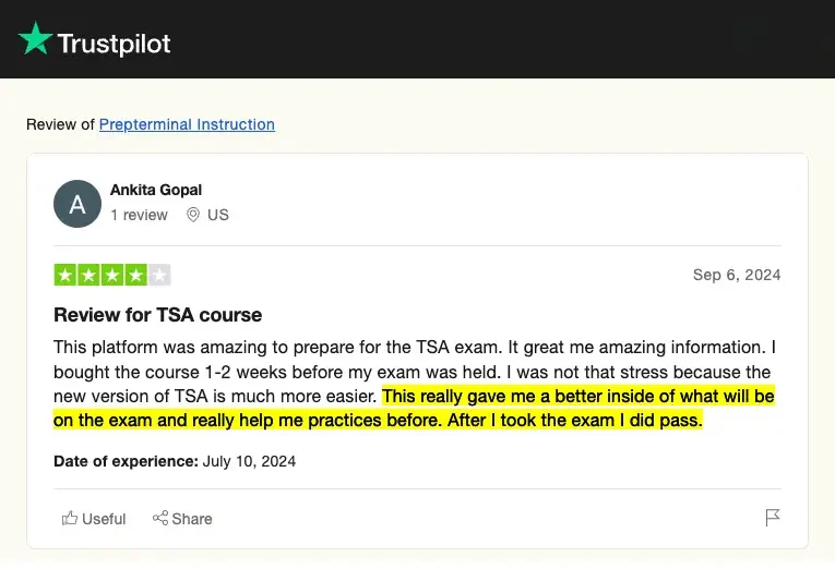 TSA Practice Test - Free Practice for New & Legacy Format in 2024