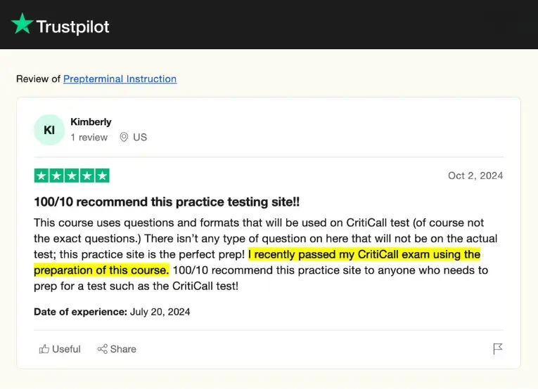 Criticall test (911 Dispatcher) 2024 - Free Practice Test & Guide